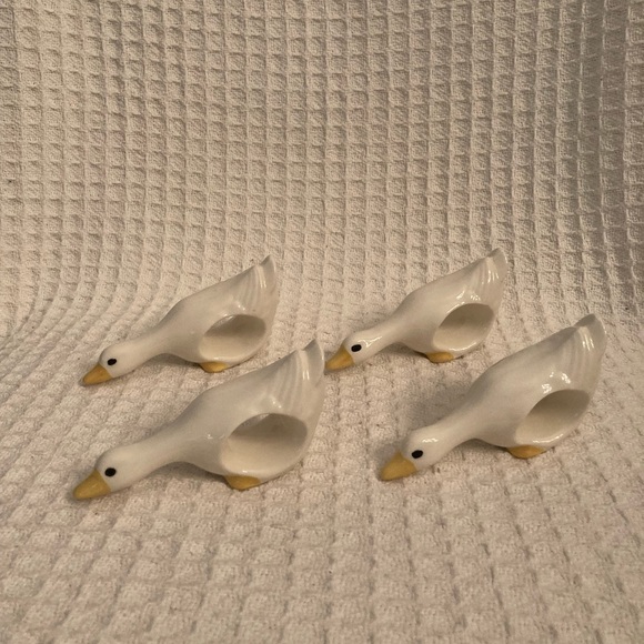Unknown | Dining | Vintage Duck Napkin Rings Set Of 4 | Poshmark